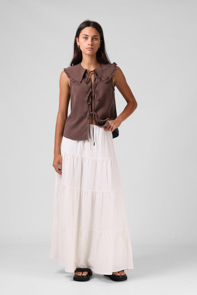 Addison Blouse - Chocolate – RPM Clothing