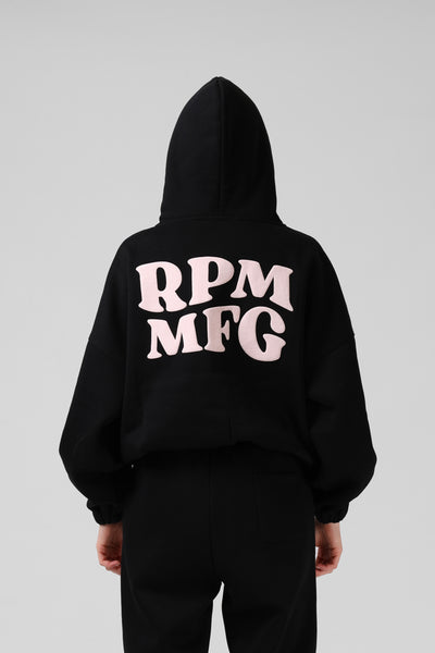 Zip Thru Hood - Black – RPM Clothing